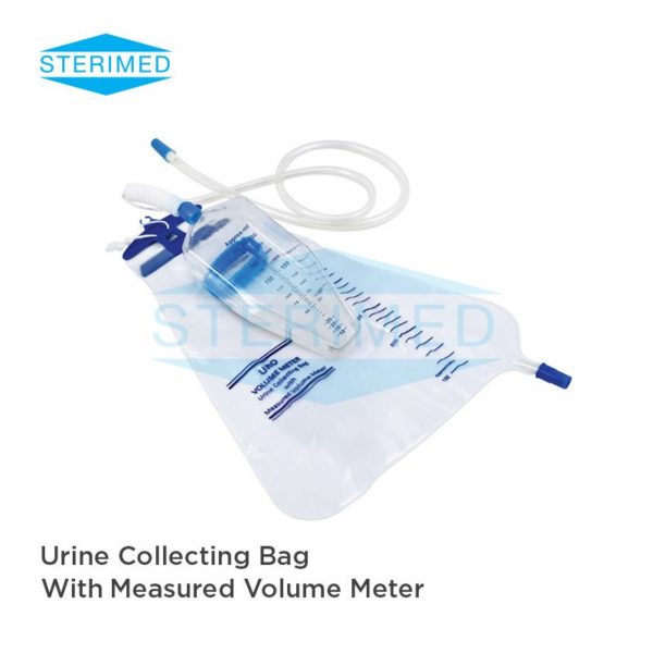 Urine Collecting Bag With Measured Volume Meter | Foley Catheter ...